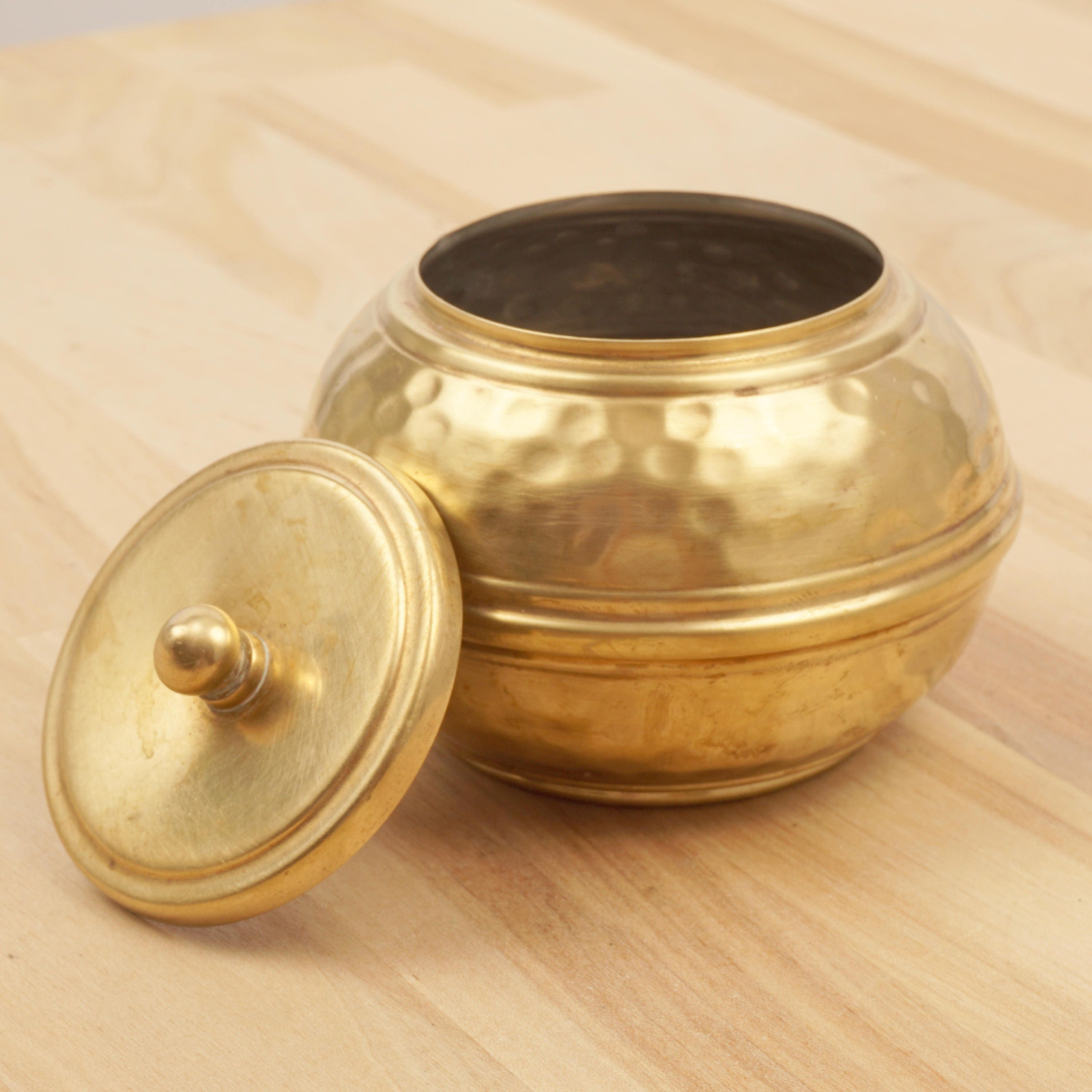 Brass Box With a Lid Round Shape Handmade Hammered - Etsy UK
