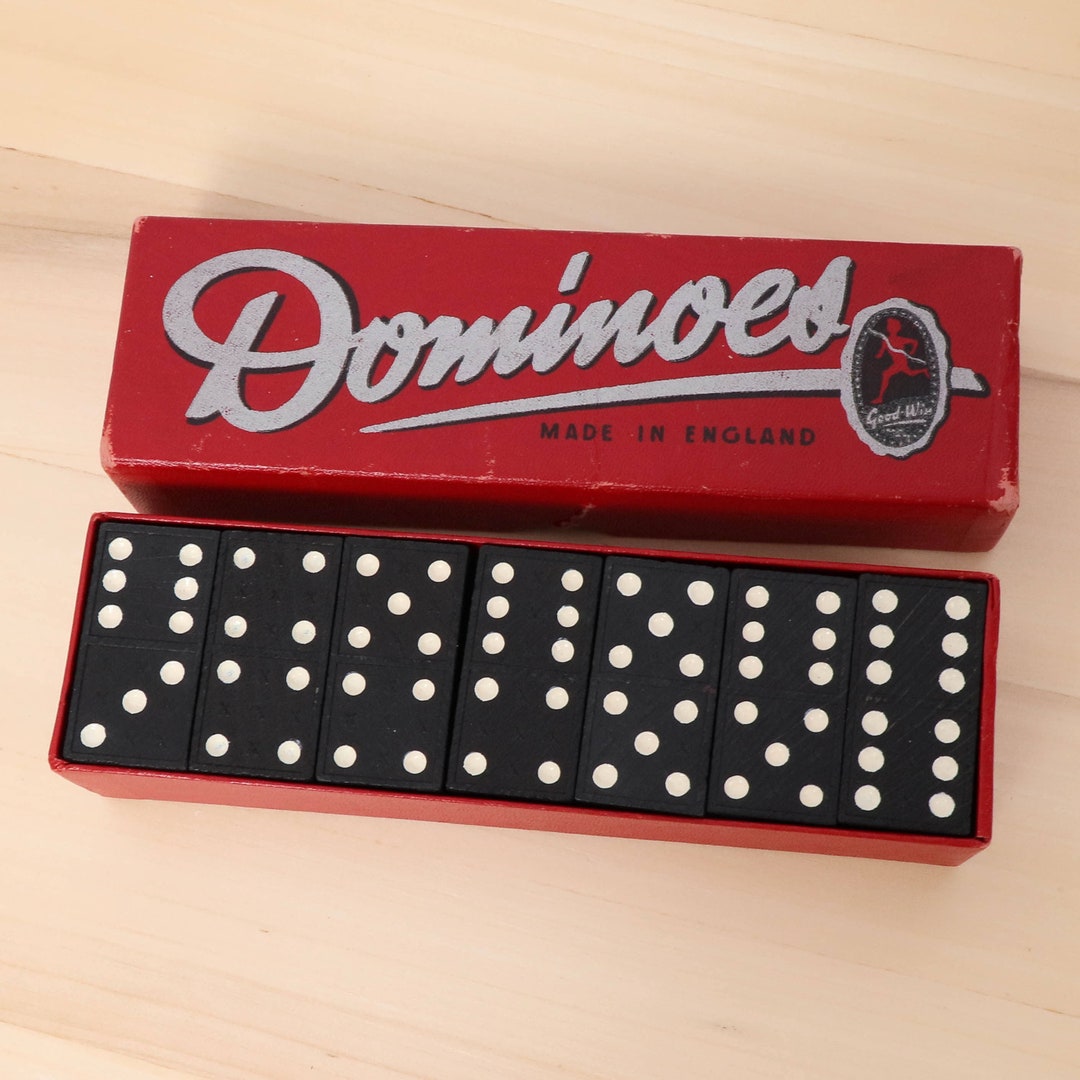 Good-win Dominoes || Made in England || Vintage Painted Domino Pieces ...