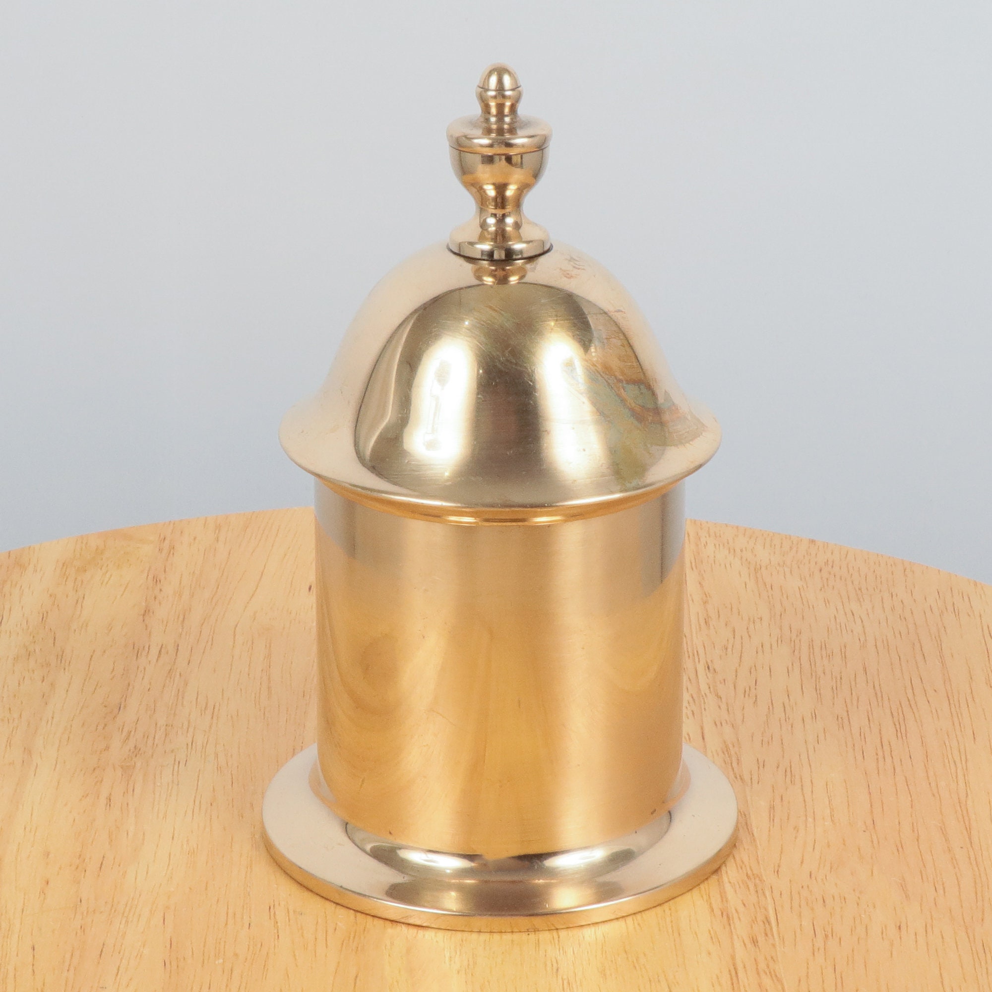 Very Heavy Jar / Container / Box With Lid / Brass Urn | Etsy