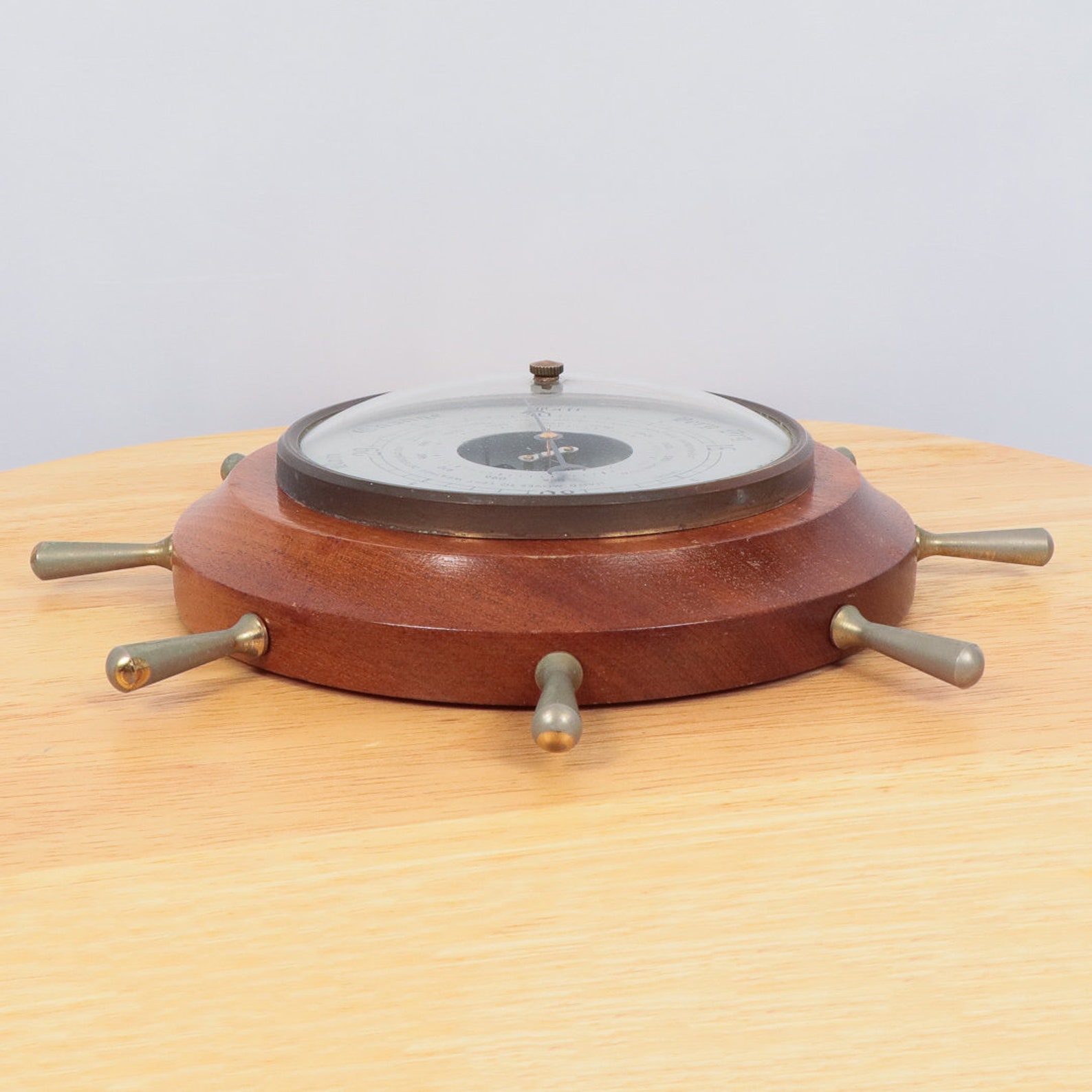 Weathermaster Barometer Made in England Wheel Shaped - Etsy UK