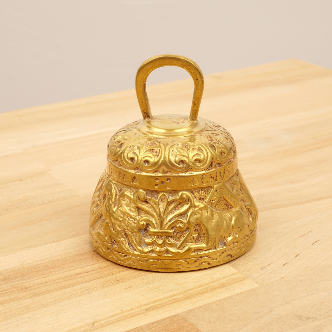 Sanctuary Bell With Animal Design Pattern Around It || Vintage Solid ...