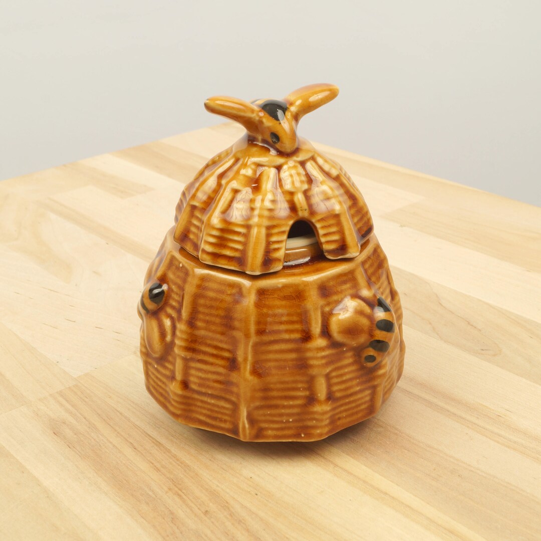 Ceramic Honey Pot / Jar / Canister || Hive / Bee House / Bee Home ...