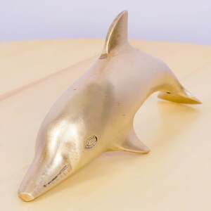 Vintage Solid Brass Dolphin / Fish Sculpture || Excellent Vintage ...