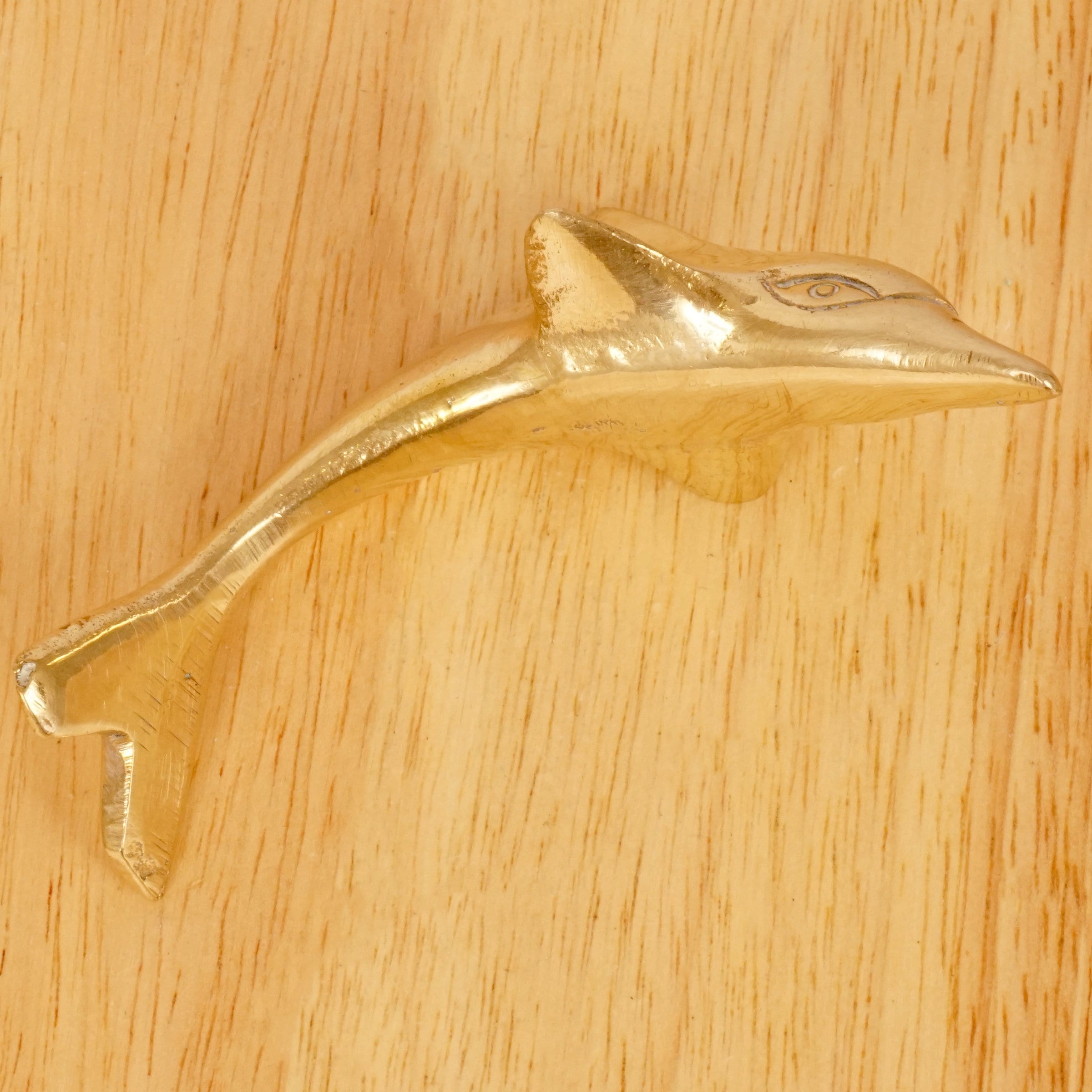 Dolphin Sculpture || Vintage Solid Brass || Dolphin Paperweight || Fish ...