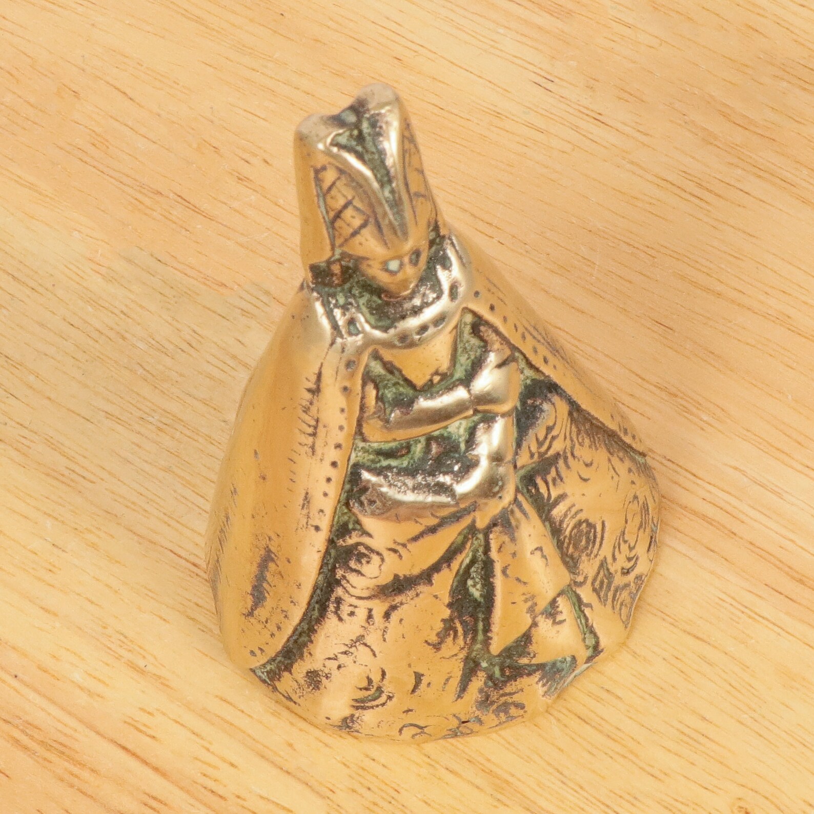 Hand Bell / Lady Bell / Medieval Woman Vintage Solid Brass - Etsy