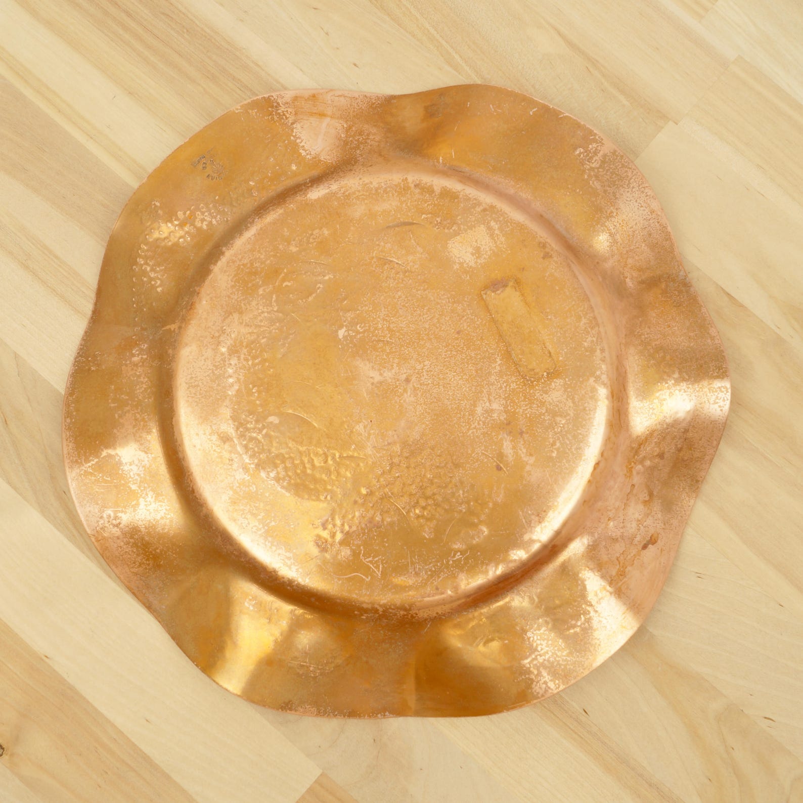 25 Cm Plate Handmade Copper Plate Vintage Rhodesian | Etsy