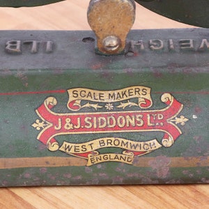 Vintage J&J Siddons Scales || Vintage Solid Metal and Brass Plates ...