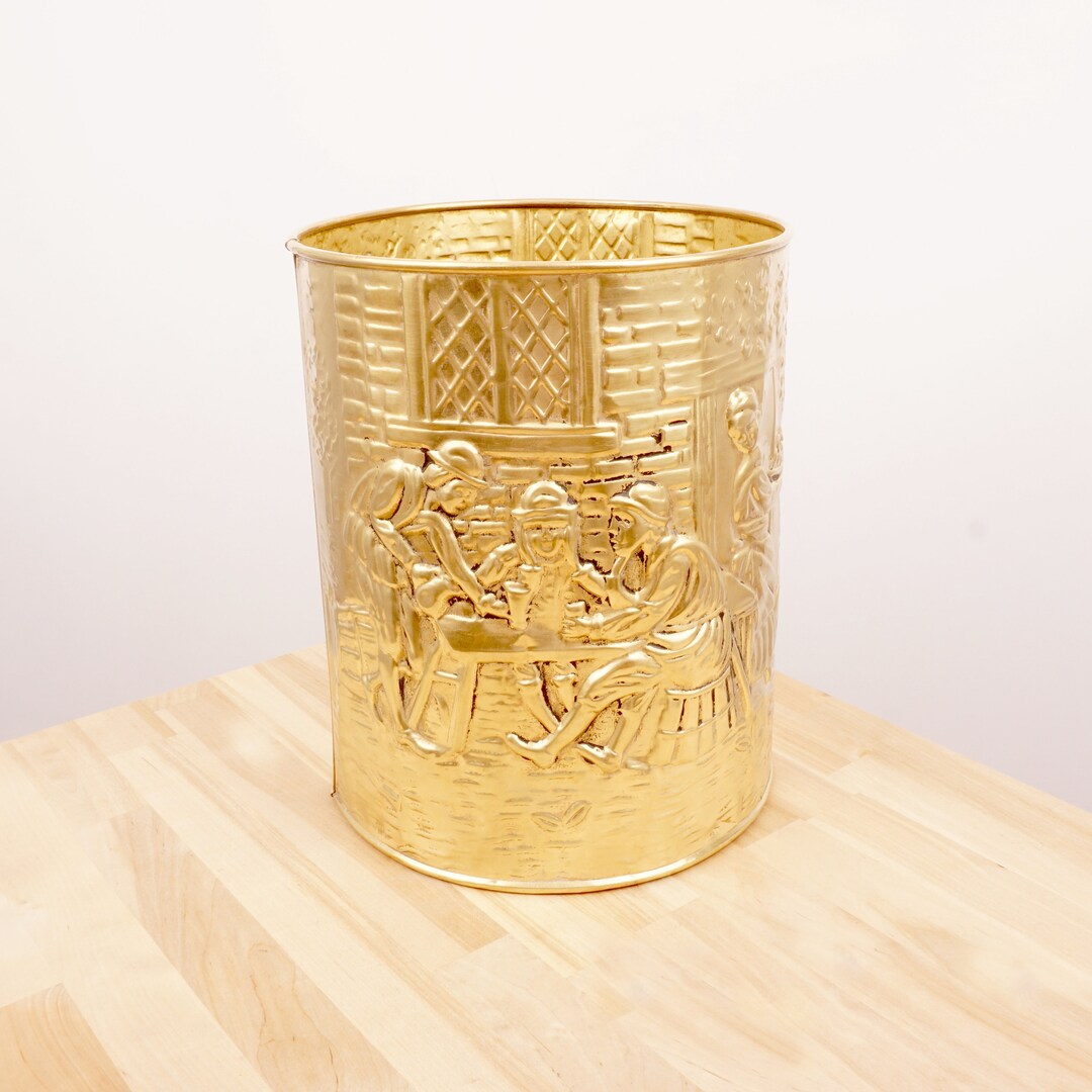 Container / Coal Scuttle / Flower Pot || Vintage Brass || Pub Scene ...