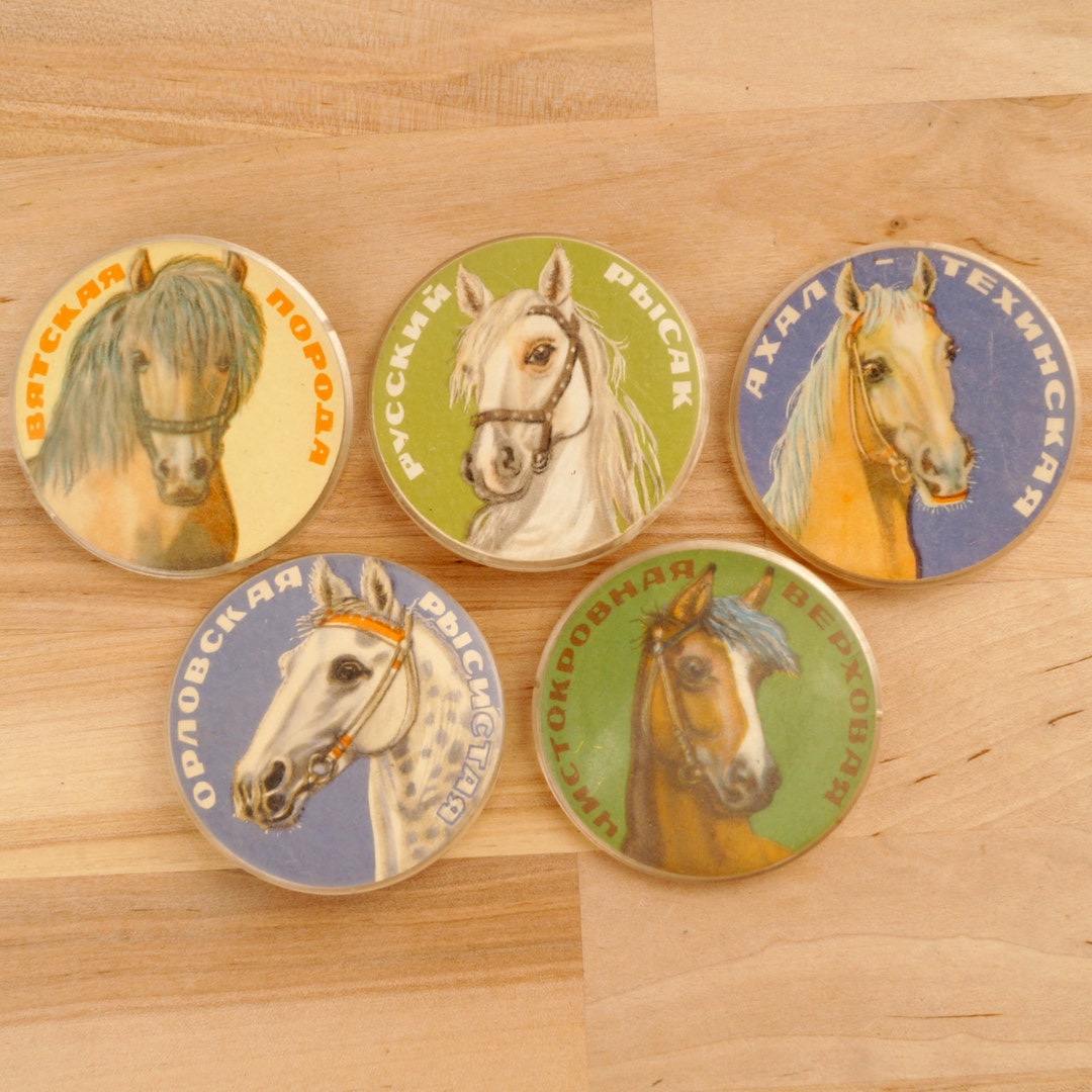 Russian Pin Set || Set of Five ( 5 ) || Vintage || Soviet Union / USSR ...