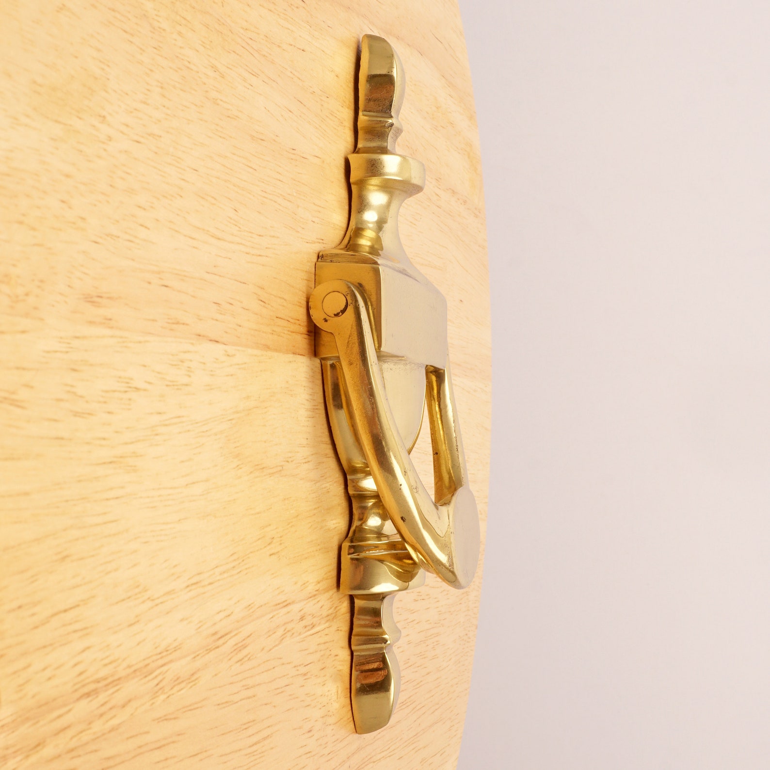 Door Knocker Simple Design Vintage Solid Brass Door - Etsy