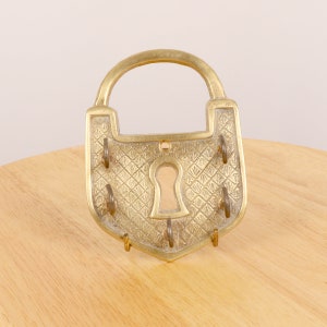 Key Holder / Key Rack || Vintage Solid Brass || Wall Decor || 5+ Keys ...