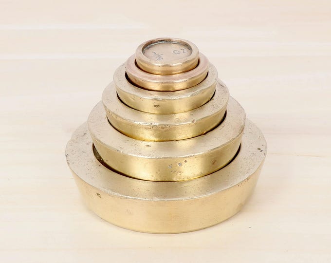 Nested Scale Weights – Set of 6 Imperial Weights 1 Lb to 1/2 Oz ...