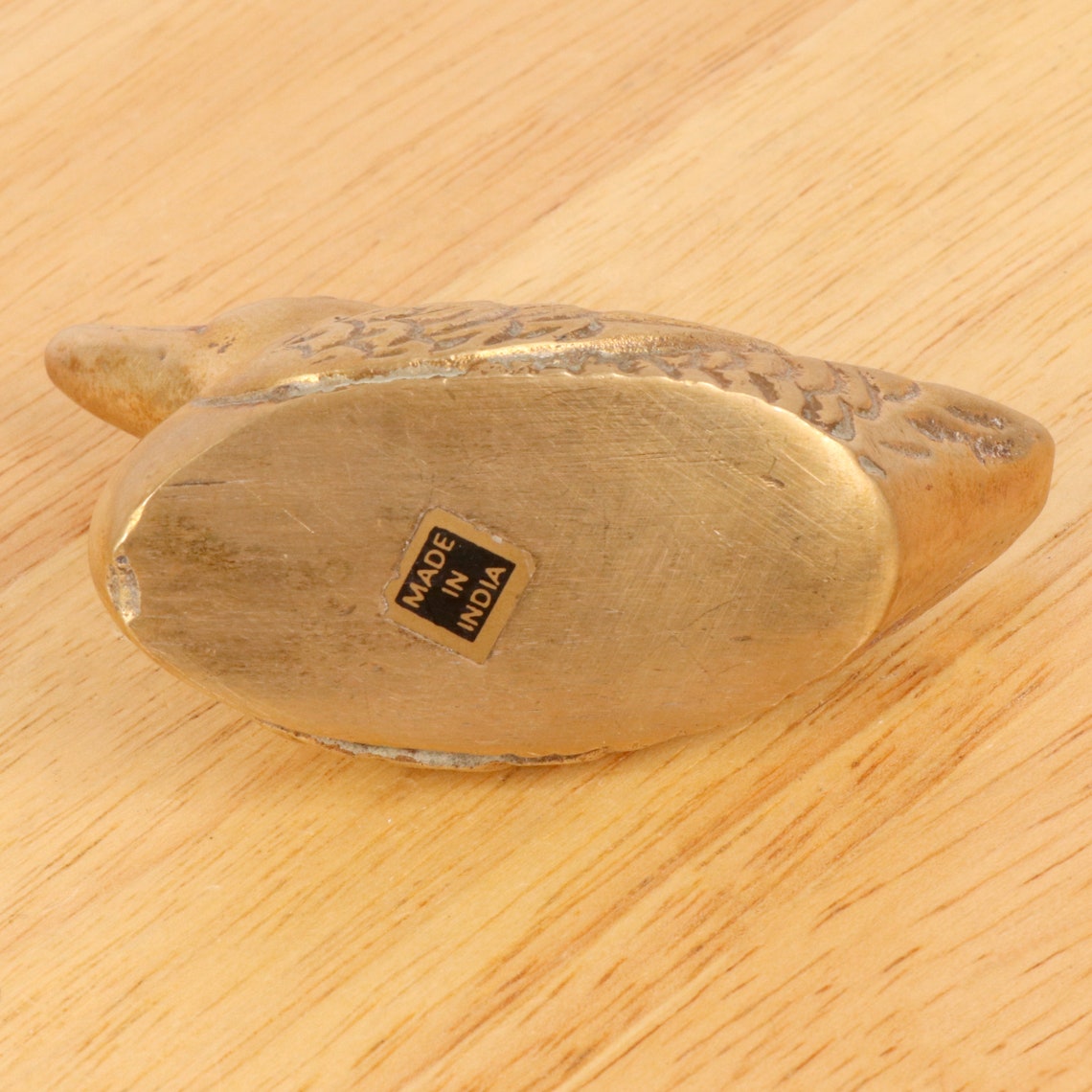Duck Figurine Vintage Solid Brass Brass Bird Made in - Etsy UK