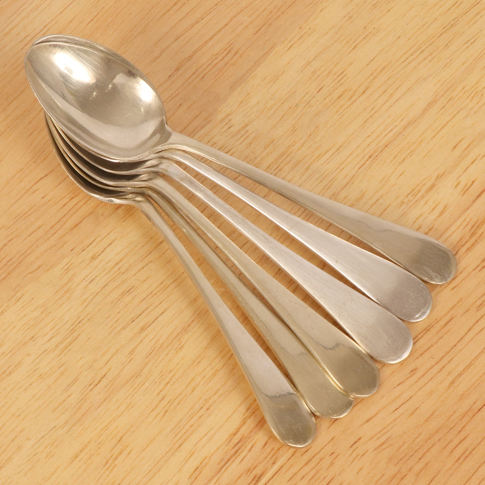 6 Spoons || E.P.N.S. || Vintage Silver Plated || Box With White Fabric ...