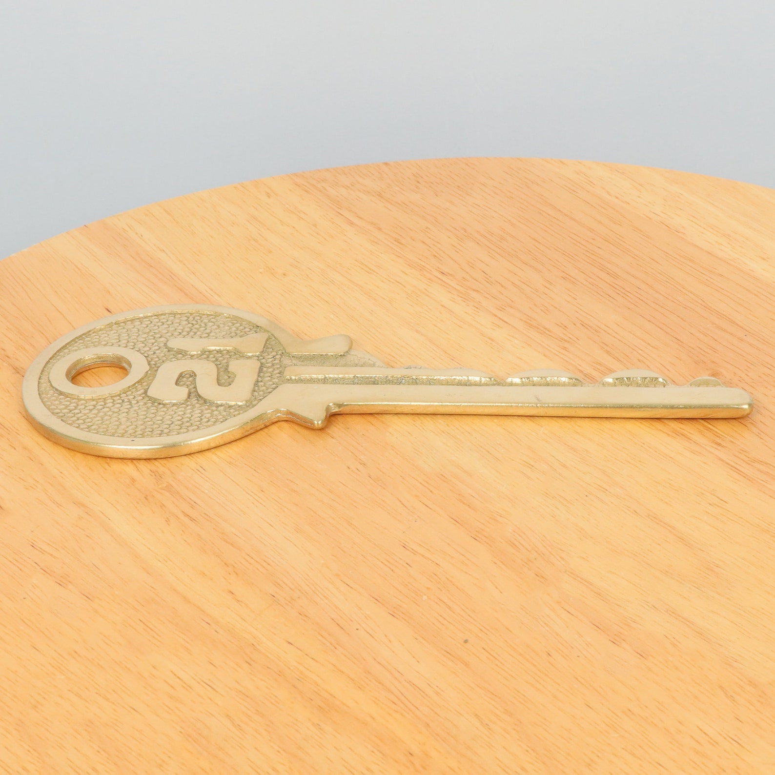 Large Good Luck Key Vintage Solid brass Wall Hanging / | Etsy