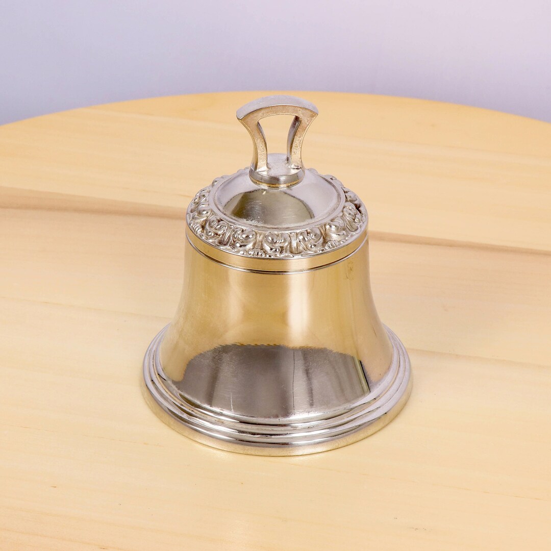Box With a Lid / Bell Shape Inkwell || Vintage Solid Silver Plated ...