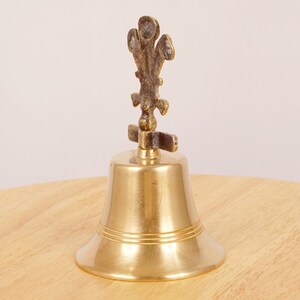 Desk Bell || Vintage Solid Brass || ICH DIEN Charles Diana on Handle ...
