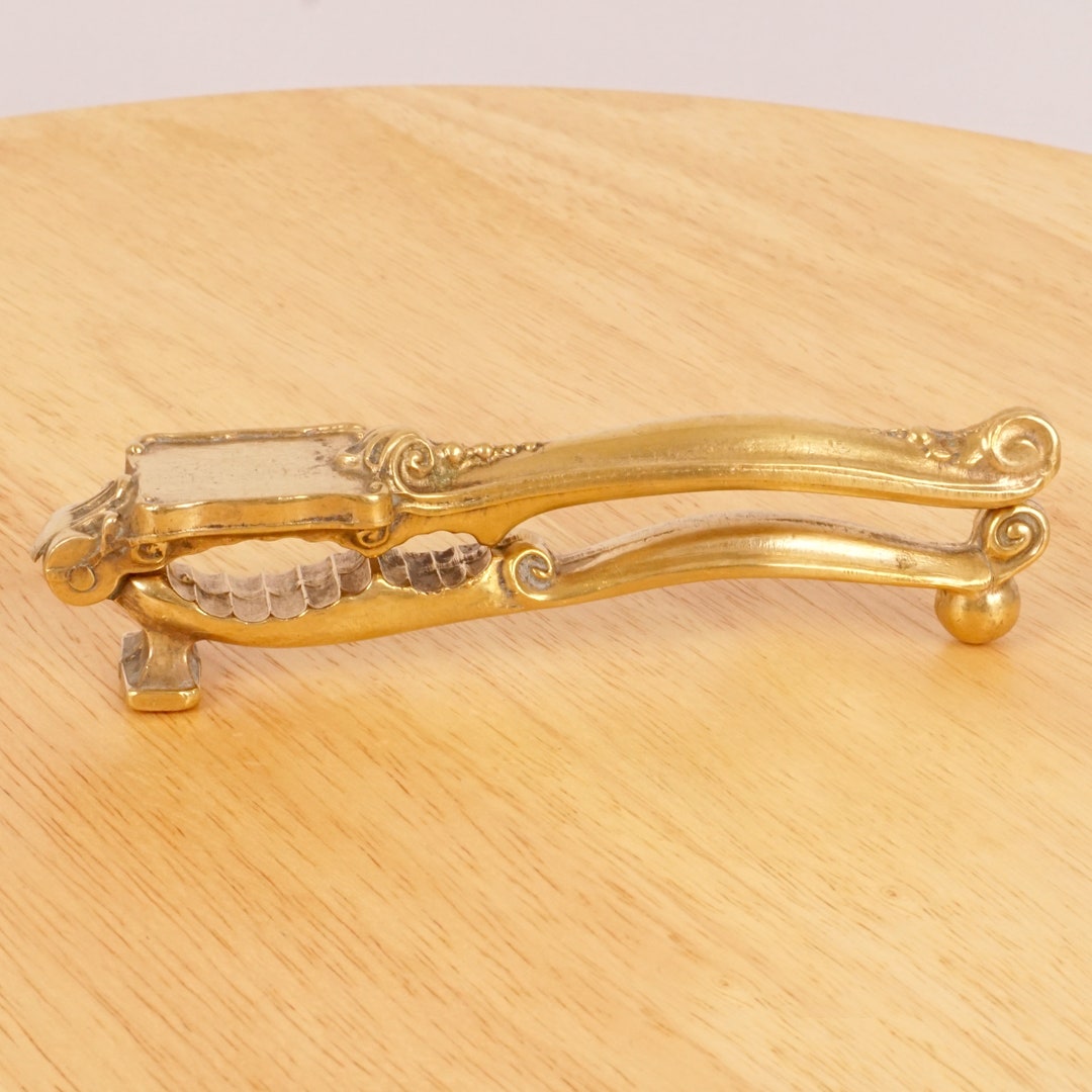 Vintage Solid Brass Nutcracker || Simple Design - Etsy