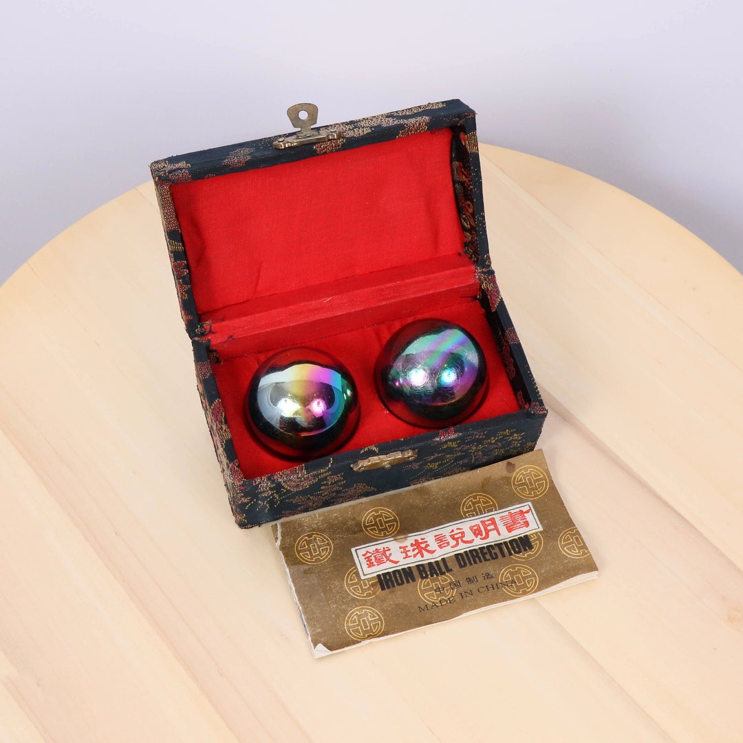 2 Chinese Rainbow Iron Balls in a Box Made in China - Etsy UK
