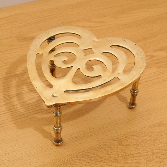 Vintage Brass Kettle Stand / Tea Pot Stand / Plant Pot Stand | Etsy