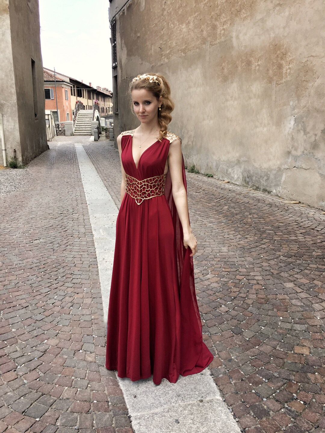 Game of Thrones Inspired Daenerys Dress Grecian Gown Khaleesi Cosplay ...