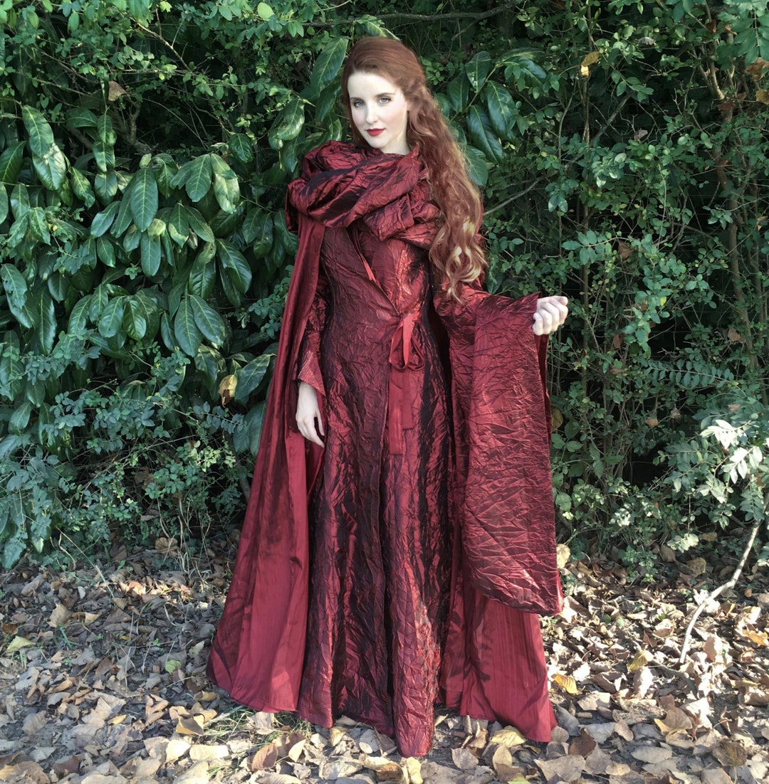 Melisandre Costume Red Cloak Cosplay Sorceress Medieval Dress - Etsy