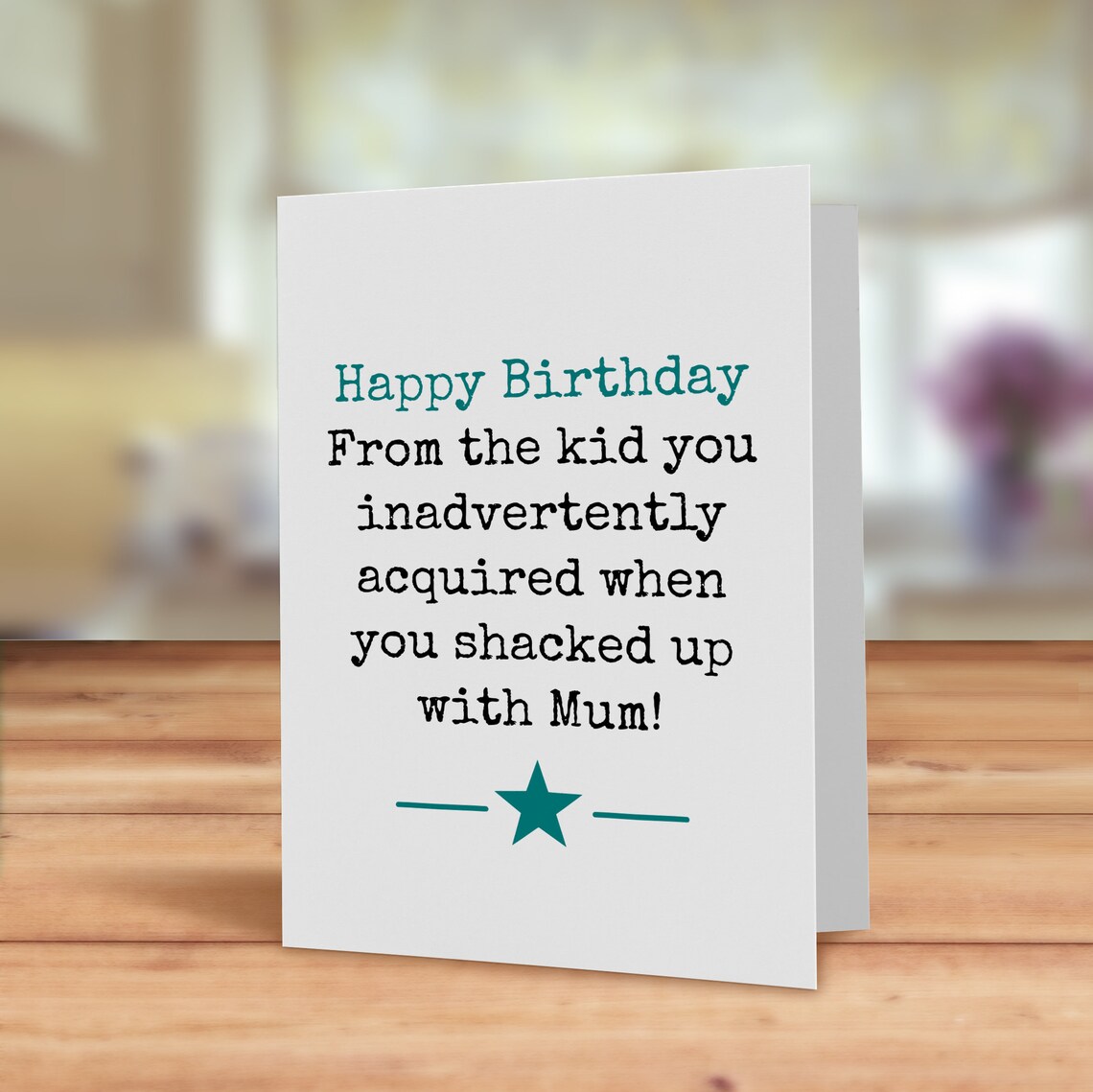 Step Parent Card Step Father Birthday Card Birthday Card for | Etsy UK