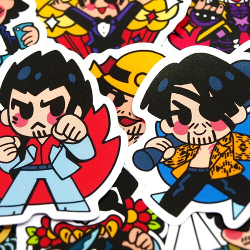VINYL Yakuza Saga Sticker Sheets - Etsy