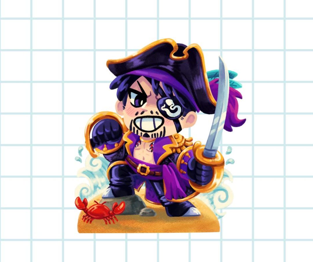 Pirate Majima Clear Acrylic Block/charm - Etsy