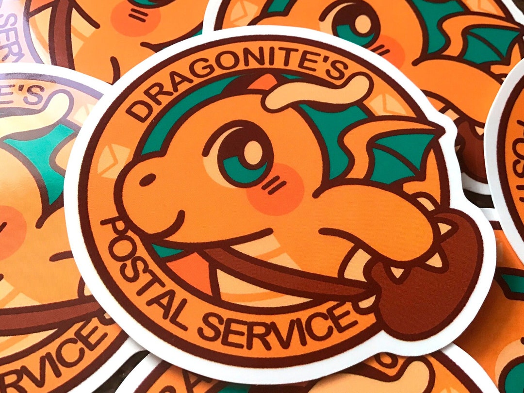 Dragonite Postal Service Vinyl Sticker - Etsy