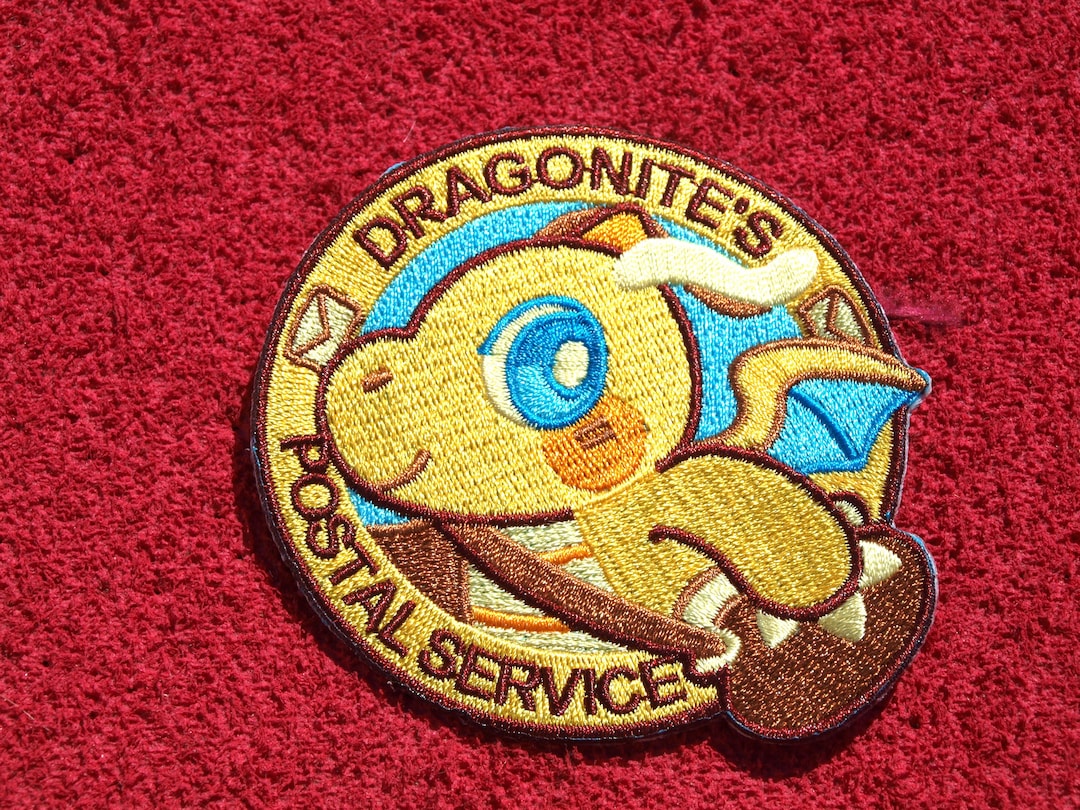 Dragonite Embroidered Patch - Etsy