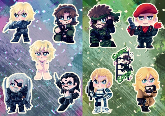 Metal Gear Solid 2 & 3 Sticker Sheets - Etsy