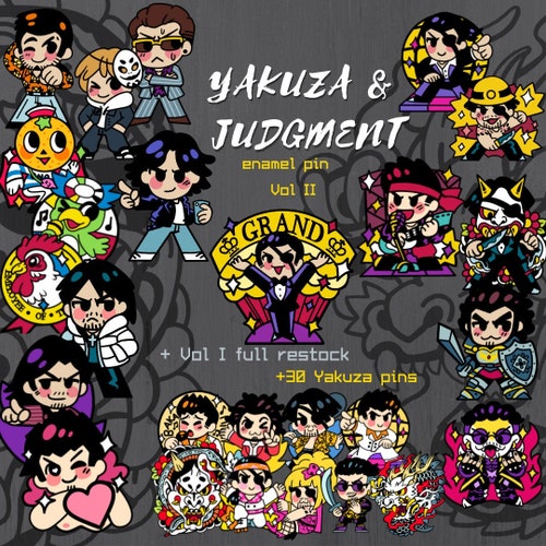 Yakuza Like a Dragon Enamel Pins - Etsy