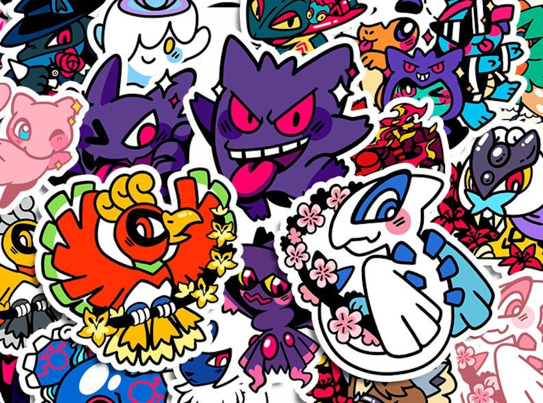 Pokemon Vinyl Stickers - Etsy