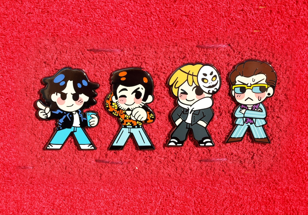 Judgment Enamel Pins: Yagami, Kaito, Sugiura, Higashi - Etsy