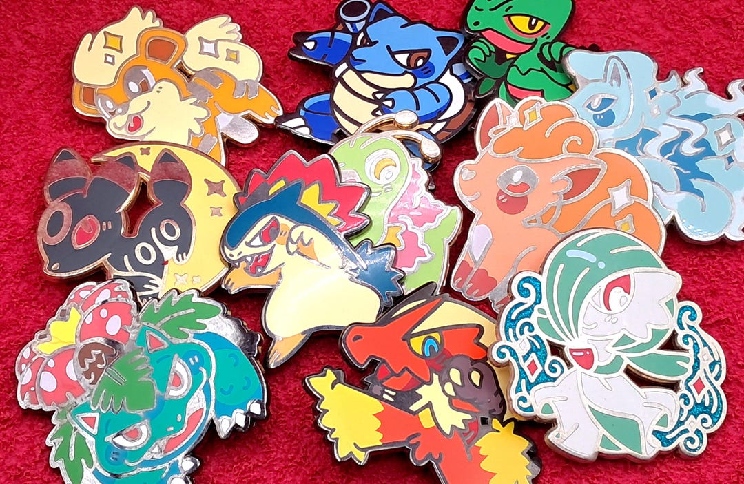 Pokepins Enamel Pins Set I - Etsy