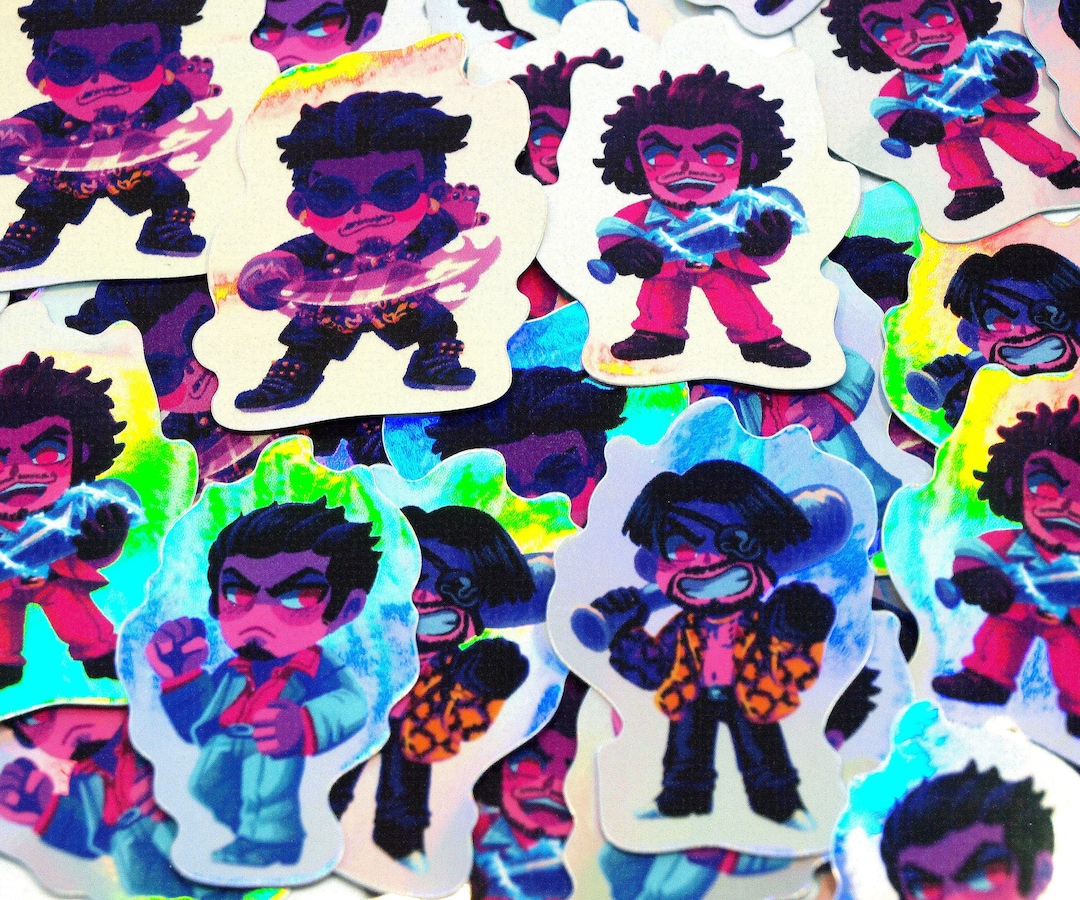 VINYL HOLO Yakuza Stickers - Etsy