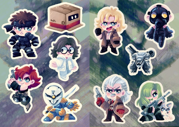 Metal Gear Solid Sticker Sheets | Etsy
