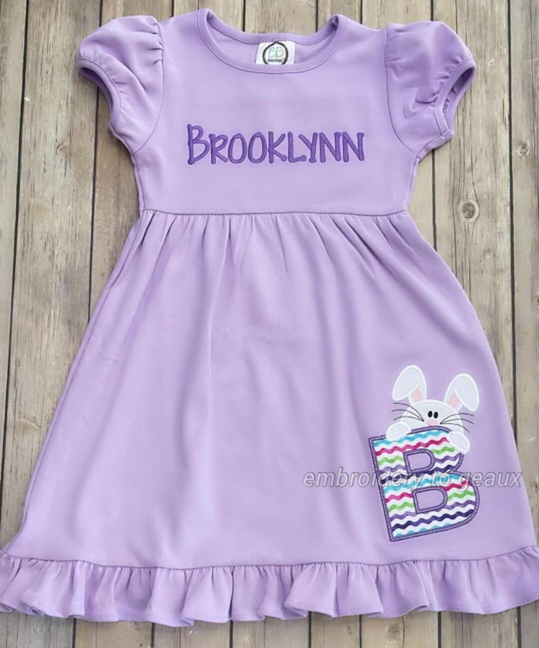 Easter Bunny Alphabet Dress, Easter Dress ,girls Easter Outfit, Toddler ...