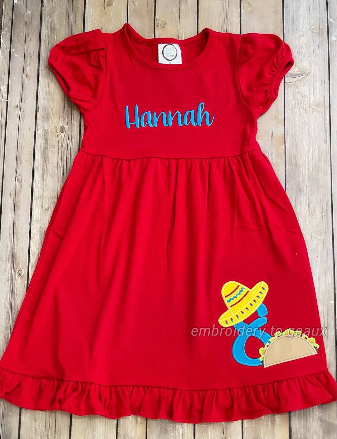 Taco Birthday Dress, Fiesta Birthday Dress, Cinco De Mayo Birthday ...