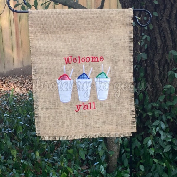 Burlap Garden Flag - Etsy