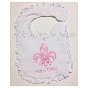 Nola Baby Newborn Set With Appliqued Bodysuit, Bib and Burp Cloth - Etsy