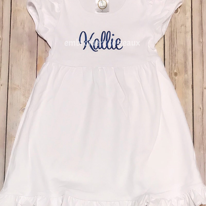 Girls Monogram Dress - Etsy