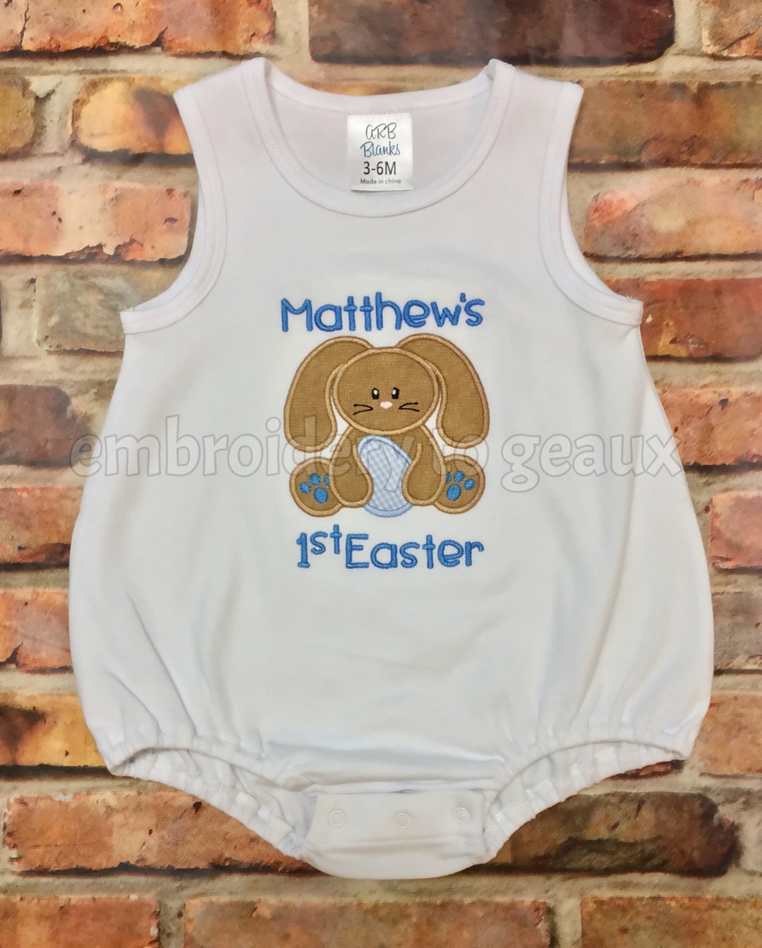 My First Easter Bubble, Personalized Baby's First Easter Outfit, First ...