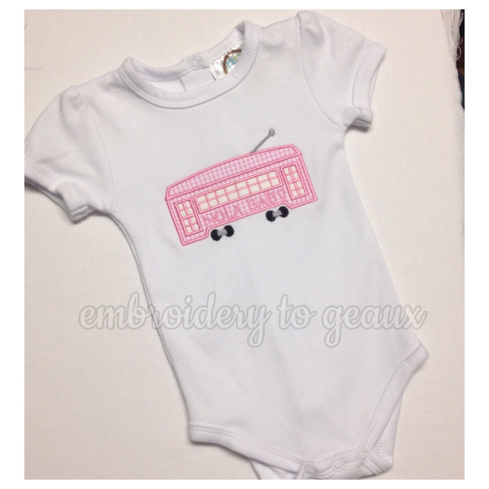 Nola Baby Newborn Set With Appliqued Bodysuit Bib and Burp - Etsy