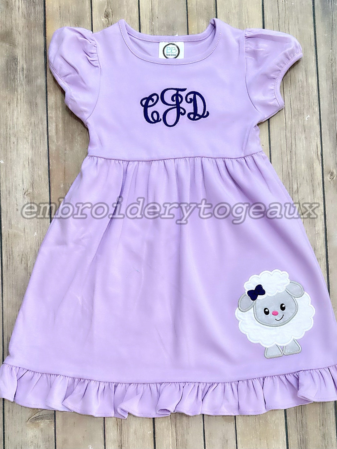 Lamb Dress, Girls Lamb Dress, Girls Easter Dress, Toddler Girls Easter ...