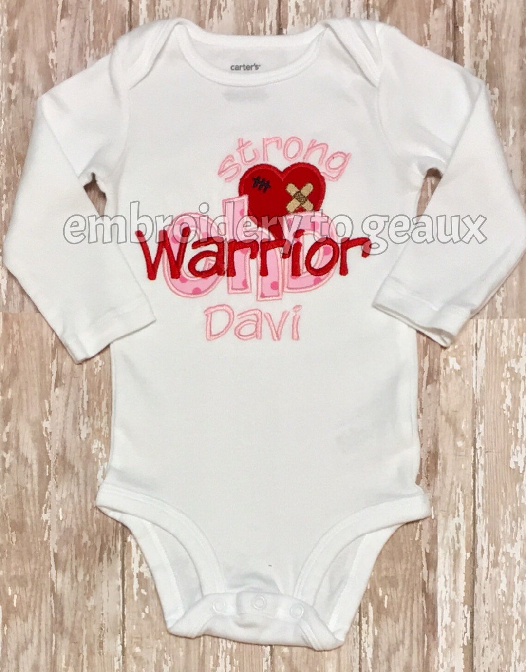CHD Warrior Toddler or Child's T-shirt or Infant Bodysuit--chd ...