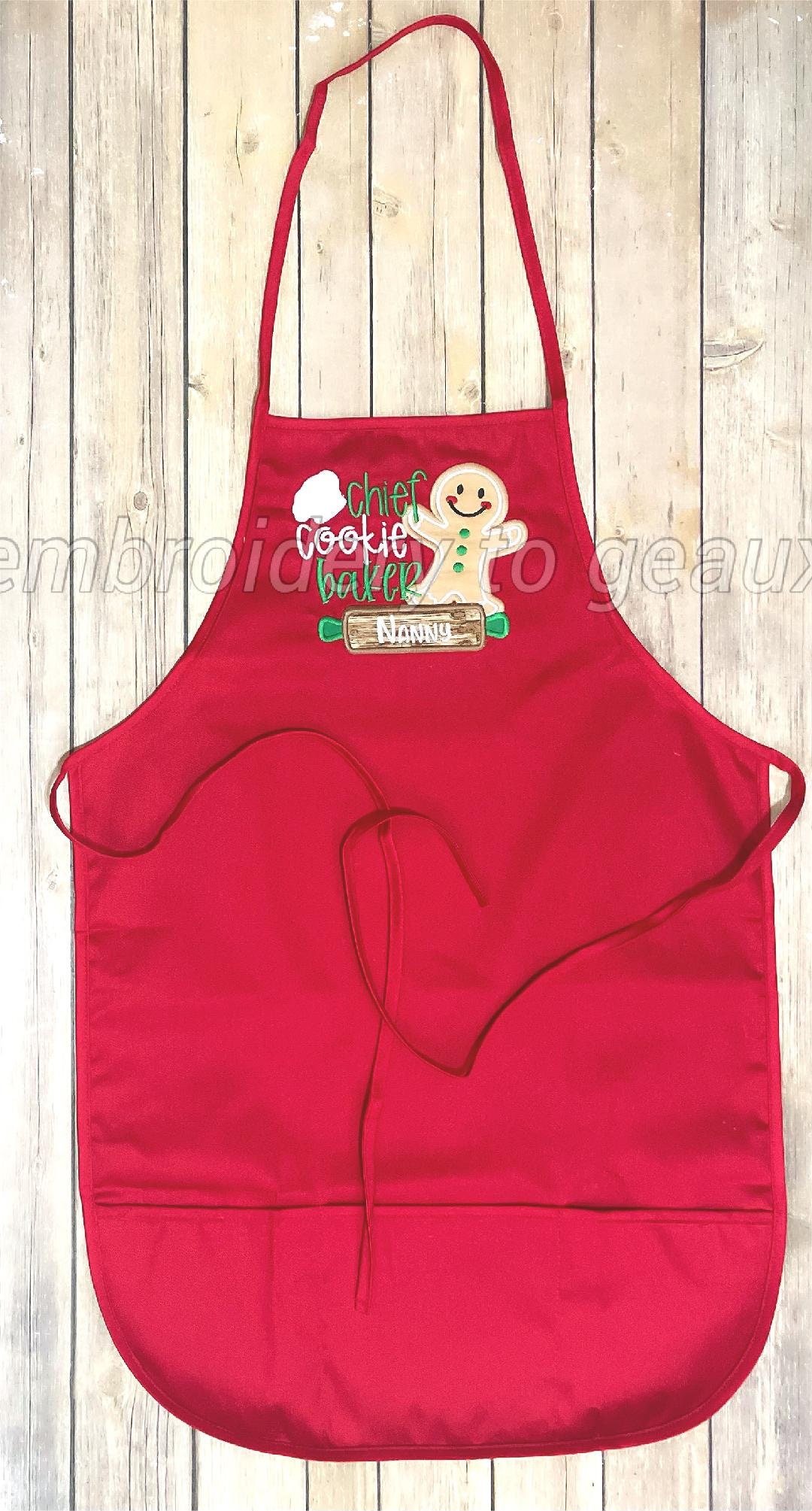 Adult Christmas Apron Gingerbread Apron Christmas Apron Holiday