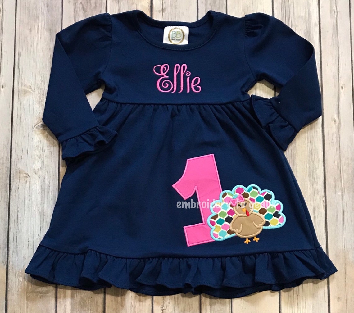 Girls Turkey Birthday Dress Turkey Dress for Girls - Etsy