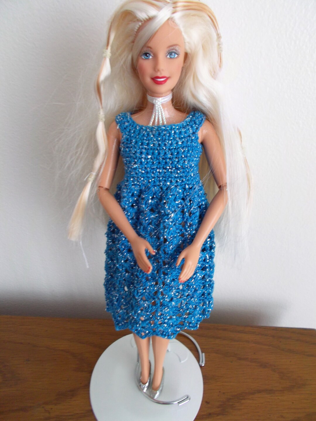 Crochet Fashion Doll Barbie Pattern 706 BLUE METALLICA - Etsy